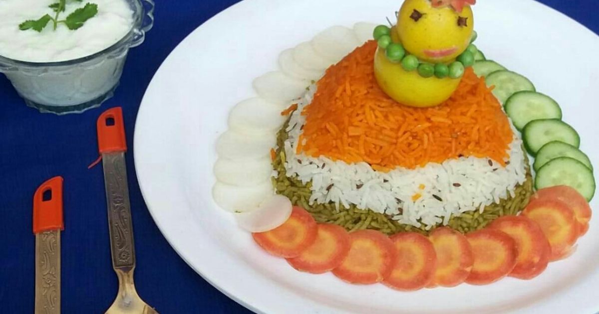 Tirangi Biryani With Curd Recipe by Urvashi Belani - Cookpad
