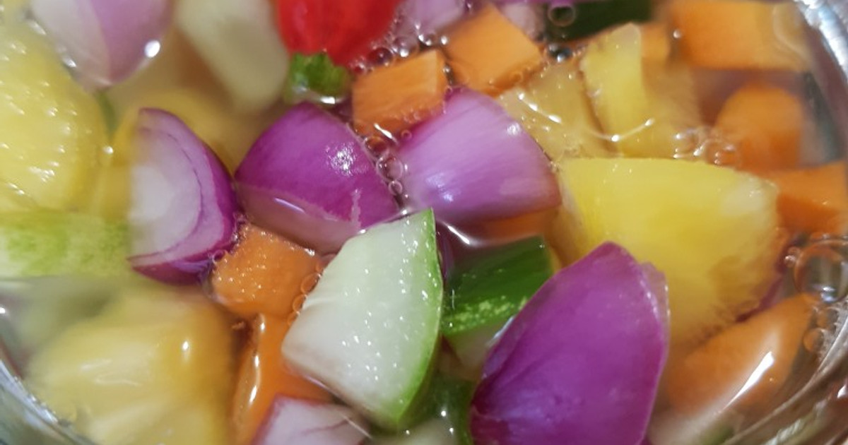 Resep Acar Timun Wortel Bawang Merah Segar oleh Teffi - Cookpad