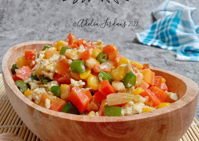Resep Orek Telur Sayur oleh Adelia Firdaus - Cookpad