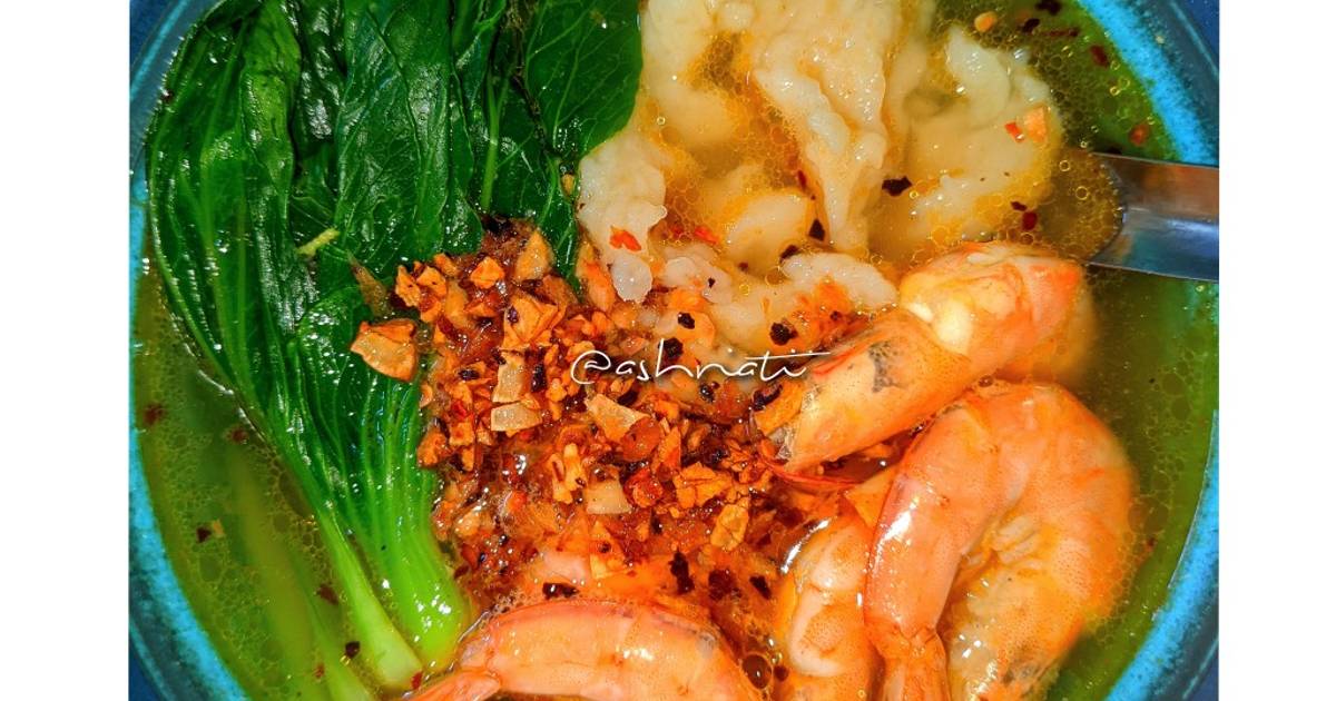Resipi Sup Pan Mee Udang Express oleh aFun ashriati - Cookpad