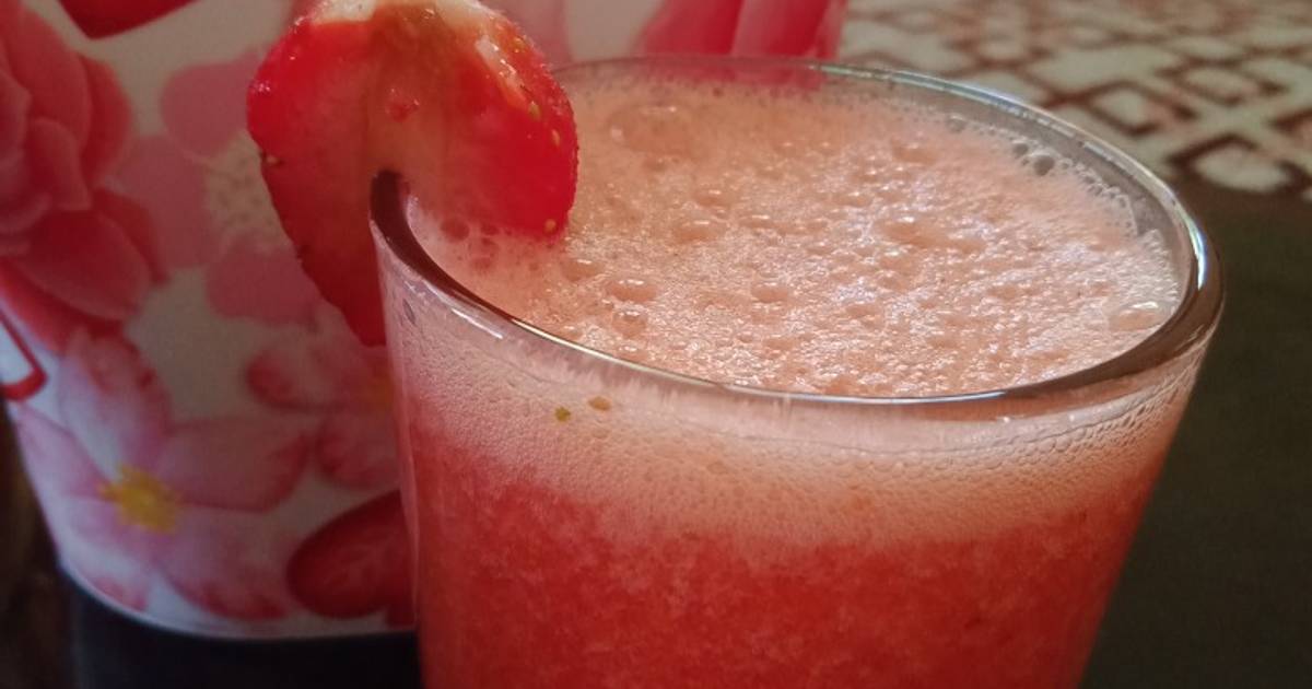 610 resep jus stroberi enak dan sederhana - Cookpad