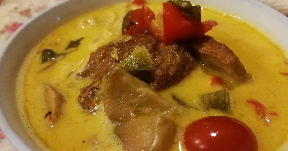 Vegetarian Red Curry With Roasted Duck (Jay) Recipe by ฟาง (卢金璇）