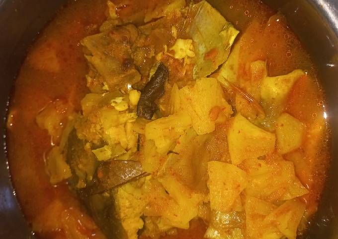 Resep 3. Kepala Ikan Bulat Asam Pedas oleh DeRas_25 - Cookpad