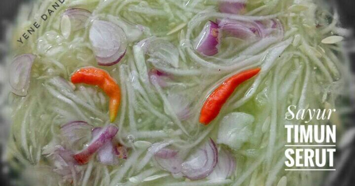 Resep Sayur Timun Serut #Dandelion oleh Yene Eka Rahman - Cookpad