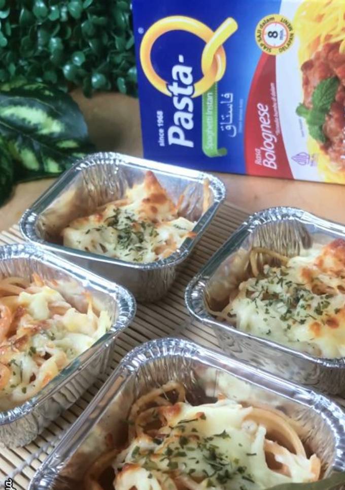 Resep 95. Baked Pasta Instan (3 Bahan) oleh IG : @dapur.bu.aya - Cookpad