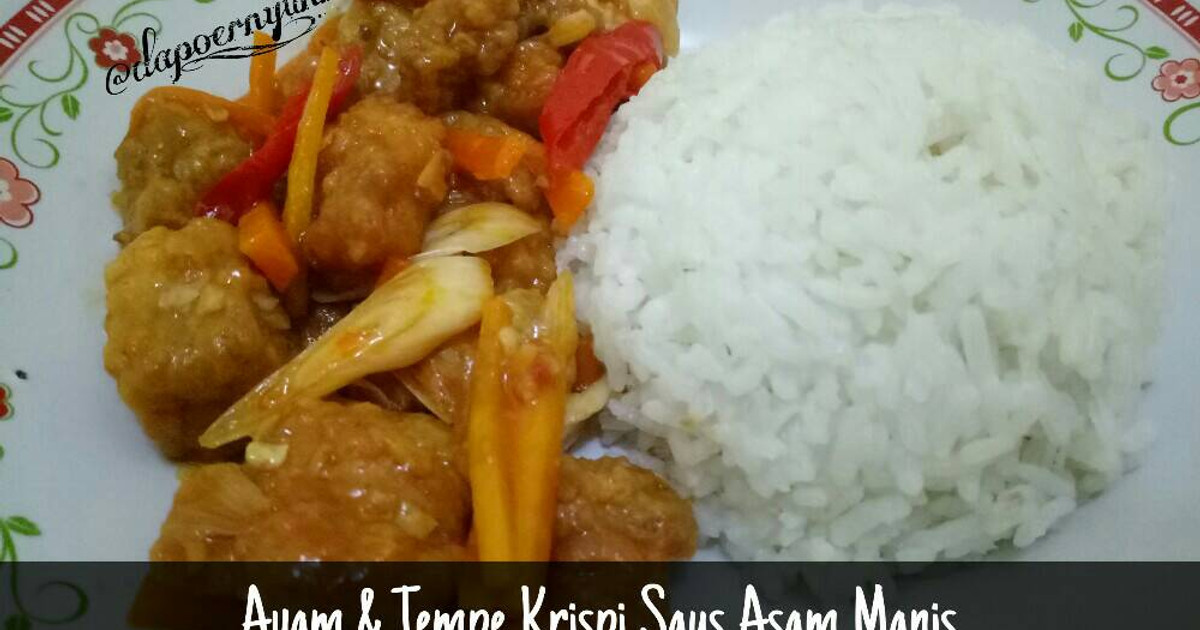 Resep Ayam & Tempe Krispi Saus Asam Manis oleh Dipha_dhip - Cookpad