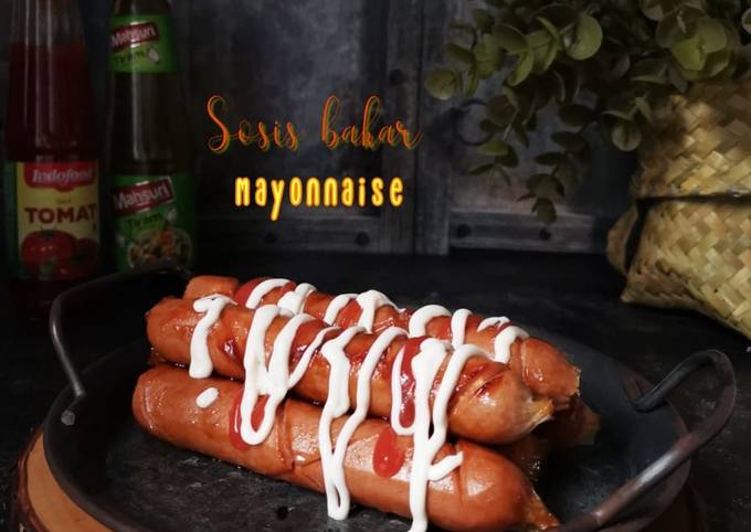 Resep Sosis bakar mayonnaise oleh cutzamania - Cookpad