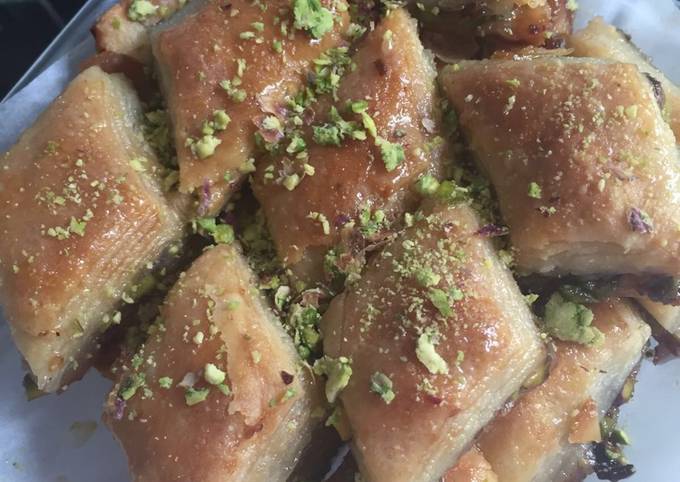 طريقة عمل البقلاوة السورية على اصولها بطريقة سهلة وسريعة من Dima ...