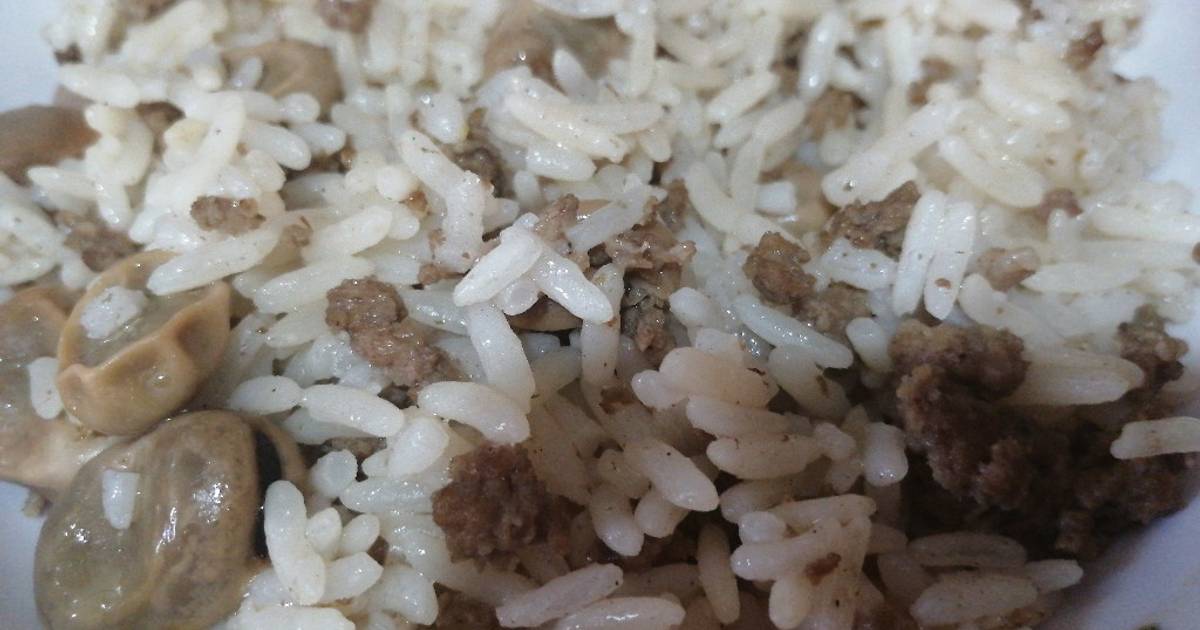 طريقة عمل رز مع فول - 360 وصفة رز مع فول سهلة وسريعة - كوكباد