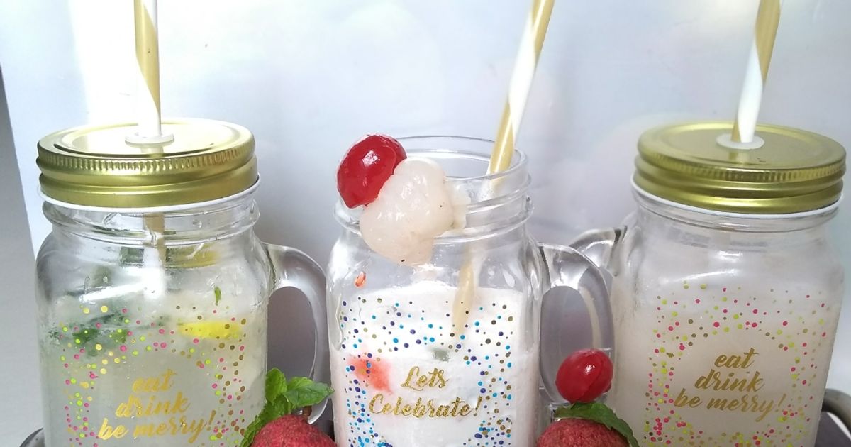Lychee Mojito, Lychee Almond Milshake, Lychee Juice Recipe by Jasmin ...