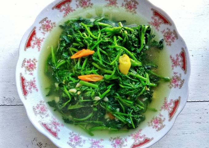Resep Tumis Bayam Air a.k.a jembak a.ka. watercress oleh Sonia ...