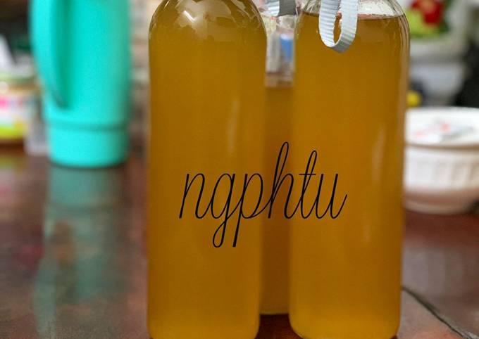 Cách Làm Món Syrup húng chanh trị ho của Phương Tú - Cookpad