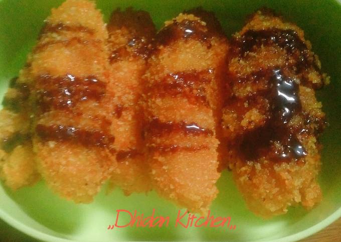 Resep Pisang mini coklat rasa kopi oleh daning wisanti - Cookpad