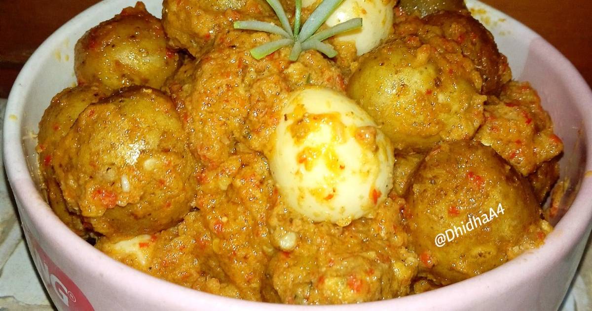 Resep Kentang Telur Bumbu Pedas oleh Rieda Swandy - Cookpad