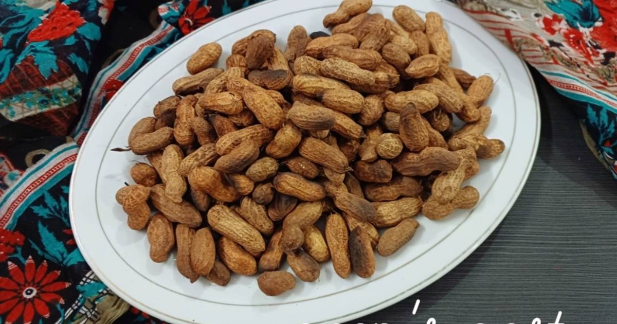 Iron Kadai Roasted Salted Fresh Groundnuts Recipe by ZMA - Cookpad