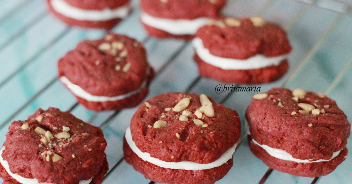 Resep Red Velvet Cookies / Cookies Kemerdekaan oleh Brita Marta - Cookpad