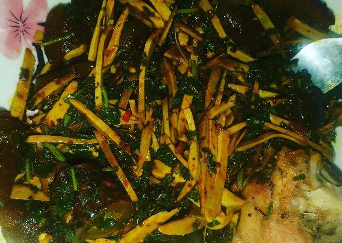 Ugba mixed with vegetable Recipe by Ijeoma nwanyaethel - Cookpad