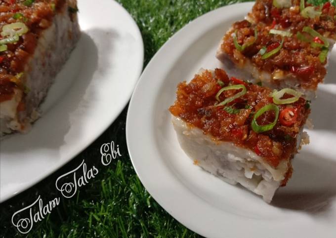 Resep Talam Talas Ebi | Talam Talas Bangka oleh Een Nuraeni - Cookpad