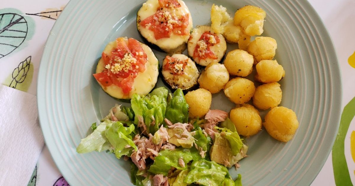 Mini Pizza De Zapallo Italiano (Zucchini) Con Verduritas Receta de ...