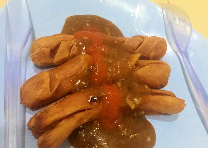 Resep Sosis Goreng Saos Mushroom oleh lienahp - Cookpad