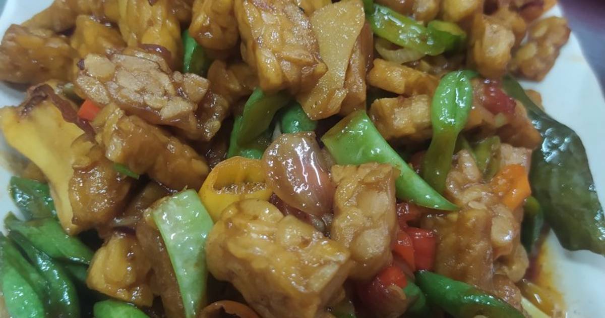 Resep Tumis tempe kacang oleh Adek Keymas Aurora - Cookpad