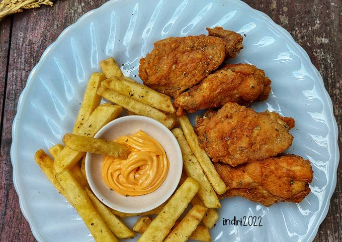 Resep Winger Ala KFC oleh Dapur Halal (Indri) - Cookpad