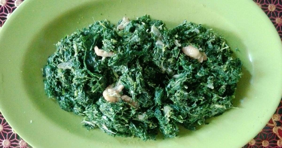 Resep Sayur daun ubi tumbuk oleh Veronica Tri - Cookpad