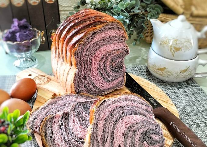 Resep Roti tawar ubi ungu oleh Yenny Laurensia - Cookpad