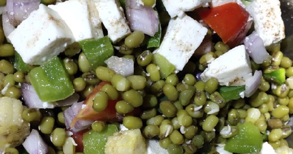 Sprouts Salad With Paneer Recipe by Jyoti Harisinghani - Cookpad