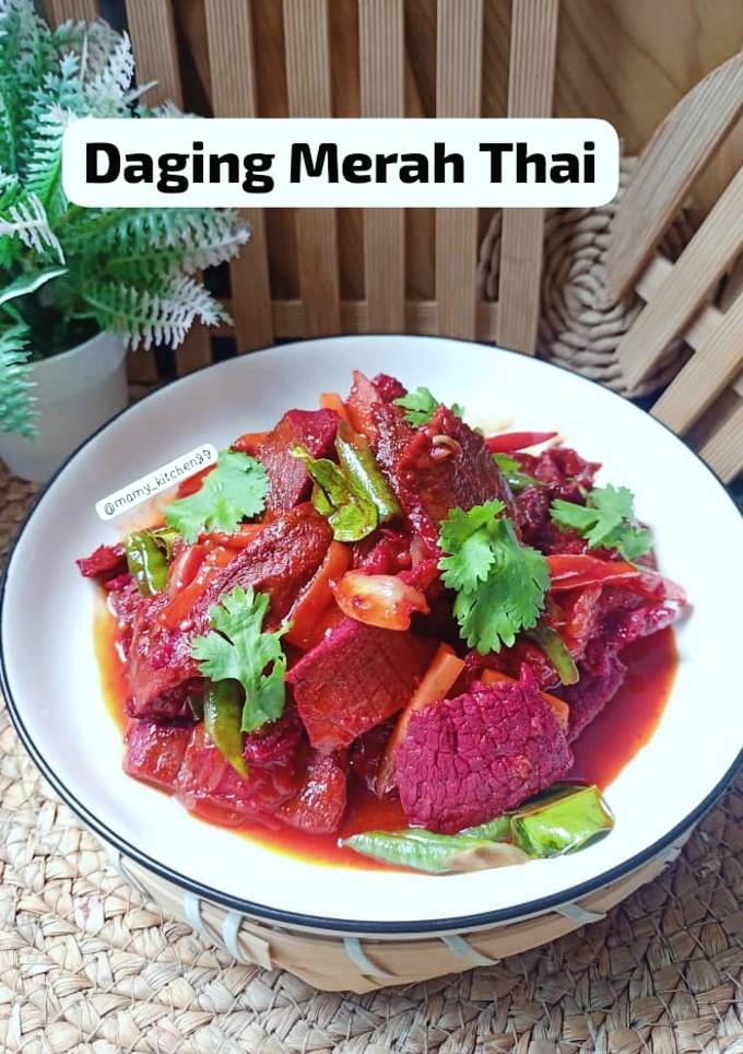 Resipi Daging Merah Sos Labu Thai 🇹🇭 oleh mamy_kitchen89 - Cookpad