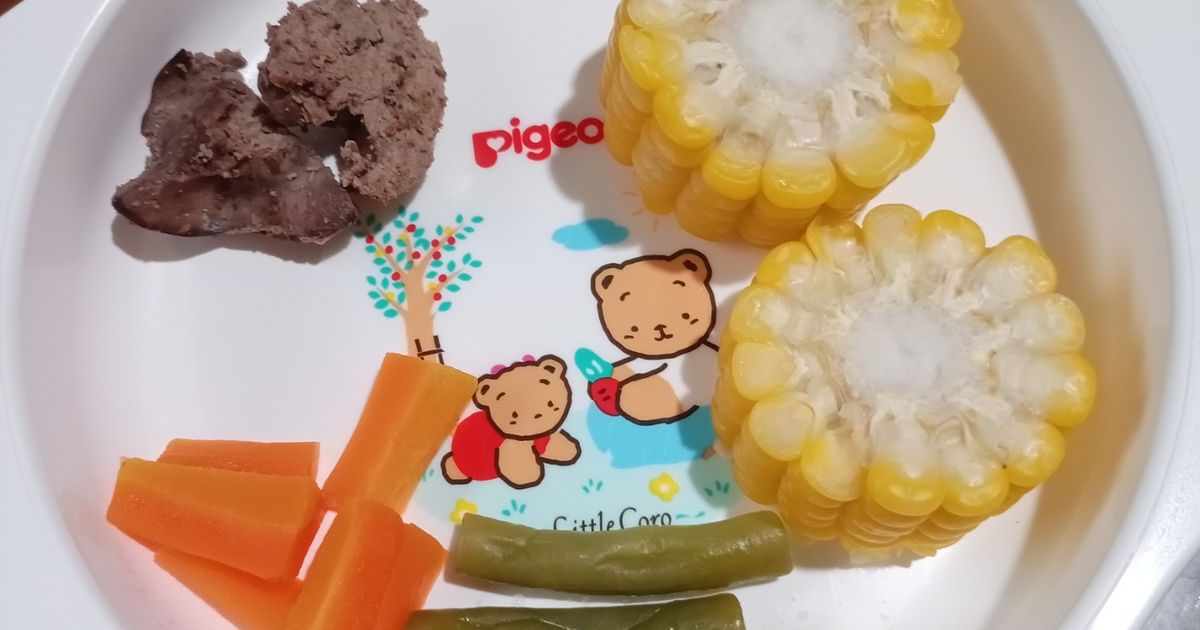 Resep H87. Tumis Ati Ayam Dan Sayur Kukus (8 Month+) oleh Novia Diana ...