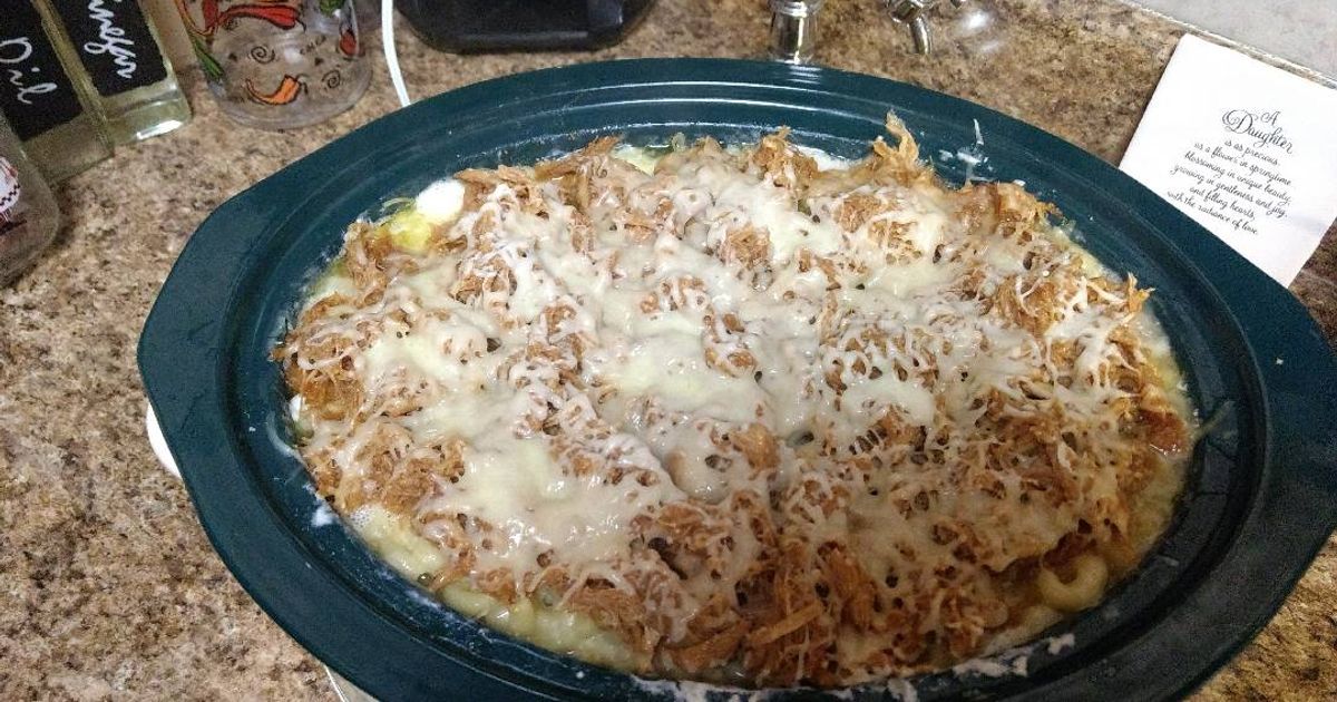 Dad's Famous Bbq Pork Mac N Cheese Recipe by Kerry Toth