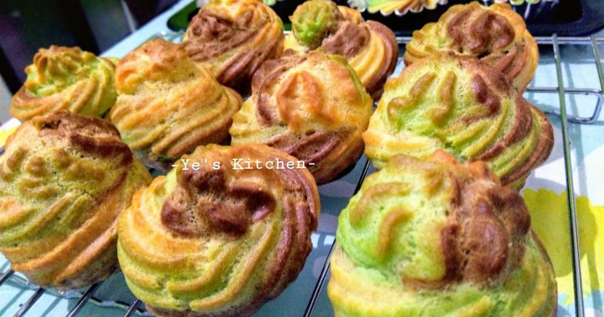 Resep 20. Tricolor Choux Pastry A.K.A Soes Marmer 3 Warna oleh Ye's ...