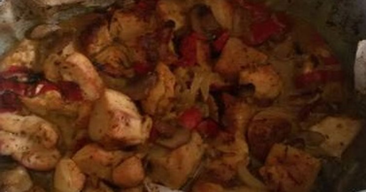 Κοτόπουλο με μανιτάρια και πιπεριές στο Slow Cooker Συνταγή από τον/την ...