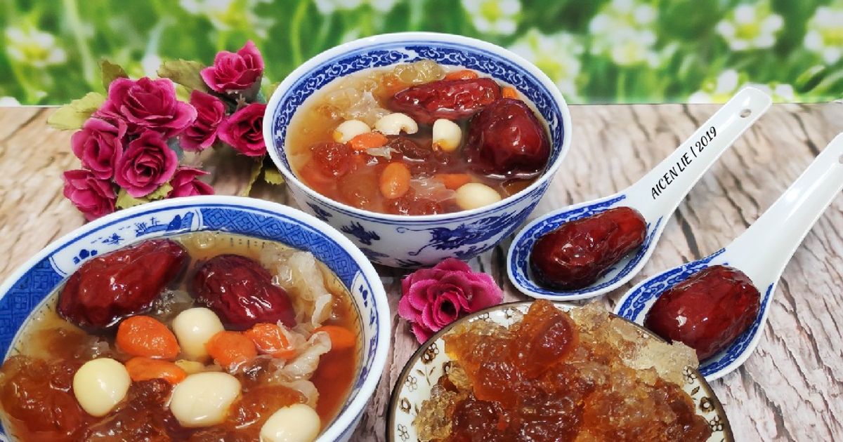 Resep Peach Gum Dessert oleh Lie Aicen - Cookpad