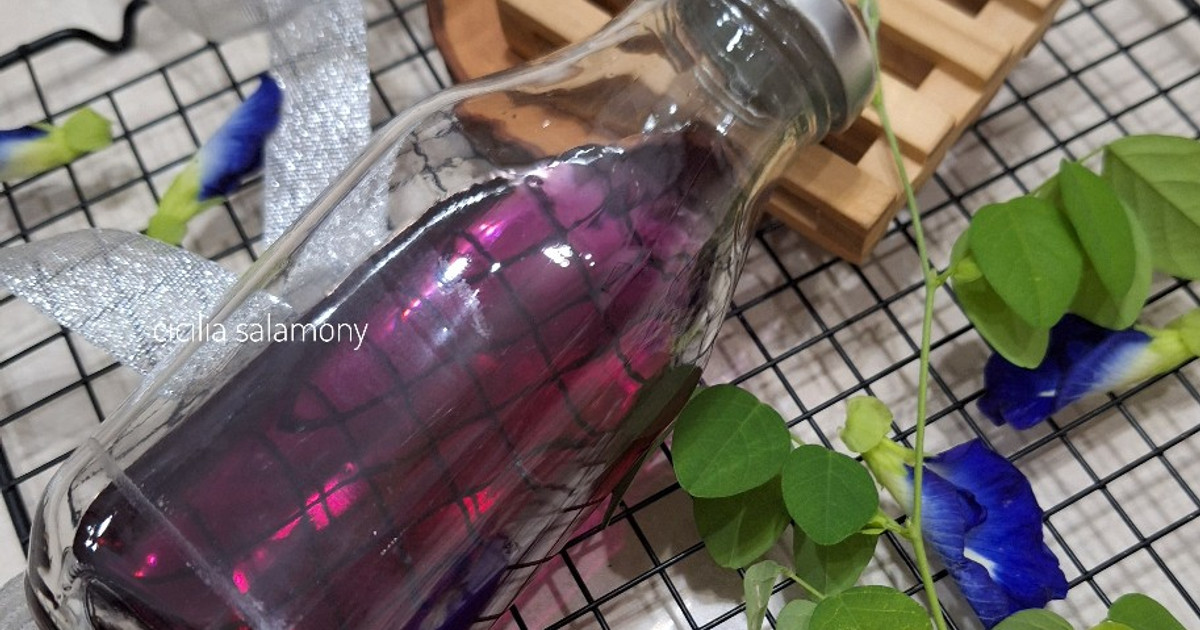 Resep Simple Sirup Asem Manis Bunga Telang oleh Cicilia Yustina ...