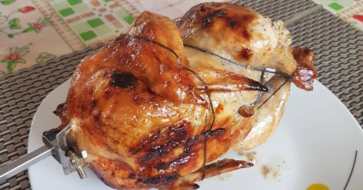 Pollo entero relleno al horno - 87 recetas caseras - Cookpad