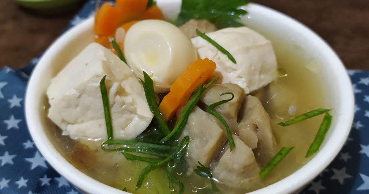 Resep Soup Tahu Sehat oleh AzizahPrantoro - Cookpad