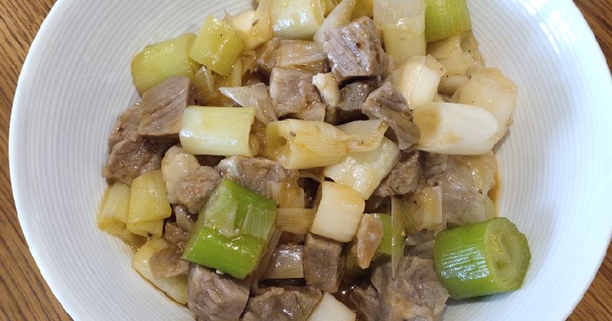 Beef in Leeks Recipe by Meme - Cookpad