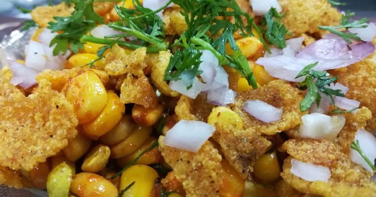 Sweet corn chat 😋😋 Recipe by Sapna (Dream's kitchen) 🍪 🥣🍱🧁🍴 - Cookpad