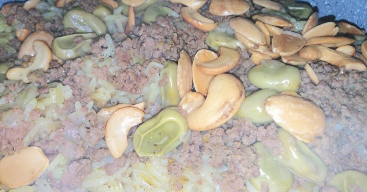 طريقة عمل طريقة عمل ارز بالفول الاخضر واللحم المفروم - 49 وصفة سهلة ...