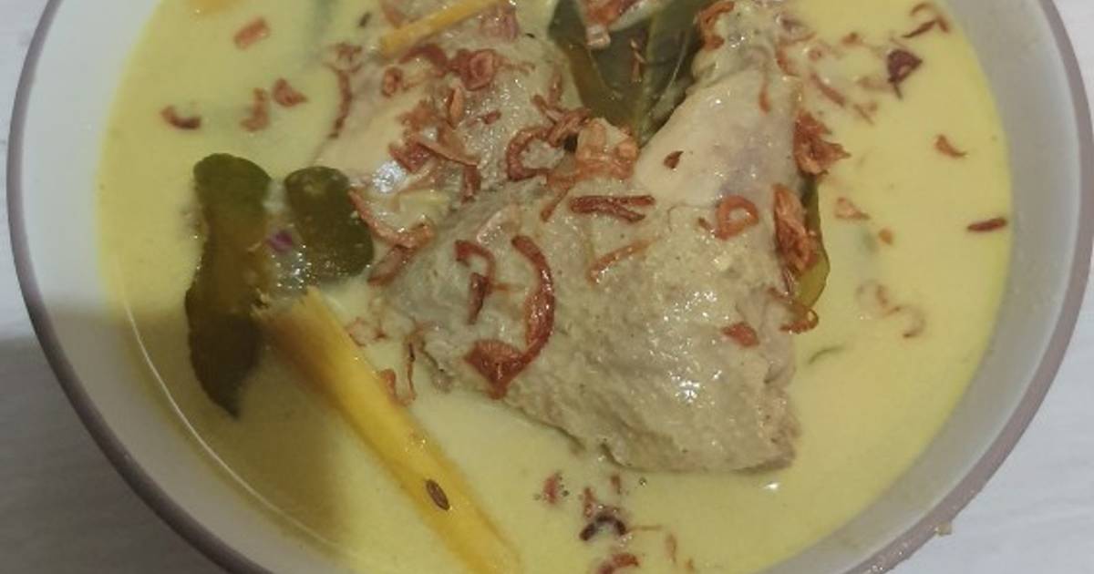Resep Opor Ayam Kampung Lebaran Oleh Mala Syalala931 Cookpad