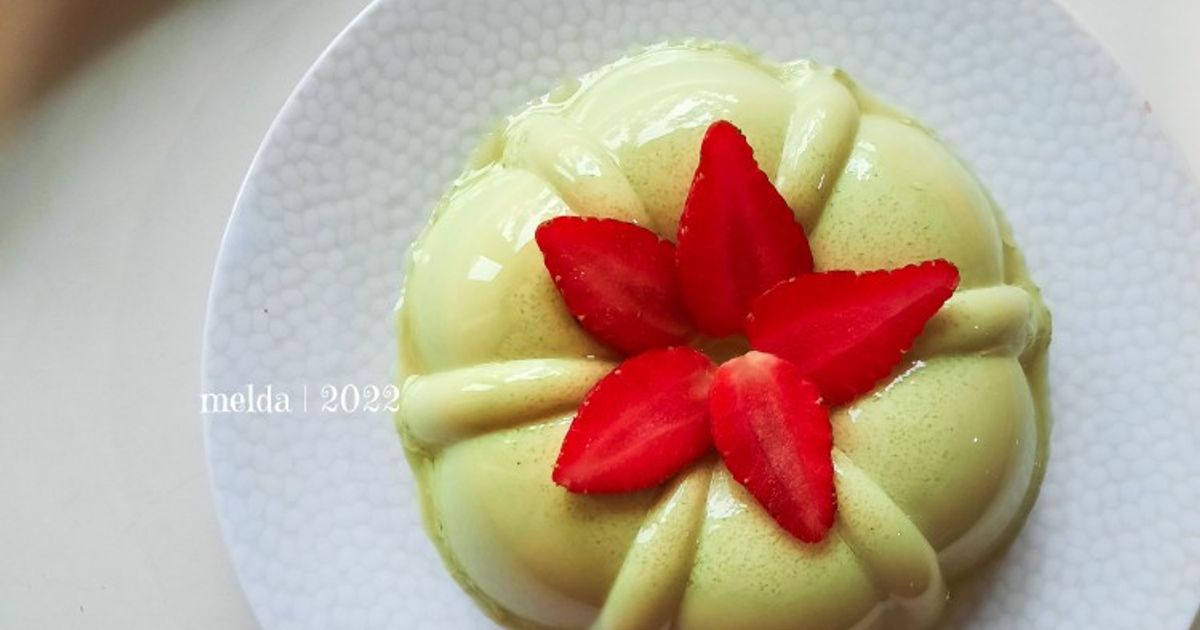 Resep Matcha Silky Pudding oleh melda yanti - Cookpad