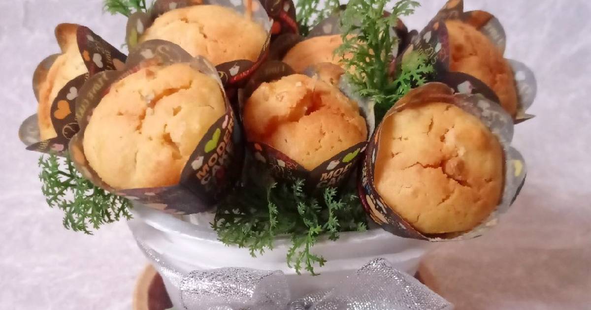 Resep Cheese Custard Muffin Bucket oleh Febry Caturia - Cookpad