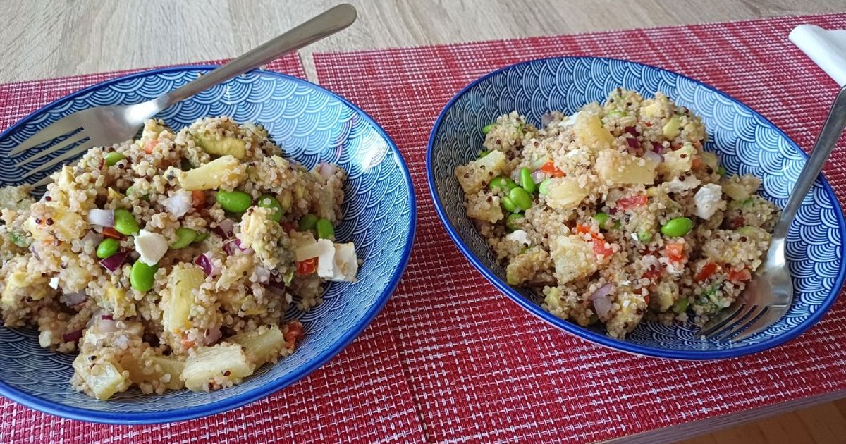 ensalada de quinoa y arroz - 26 recetas caseras- Cookpad
