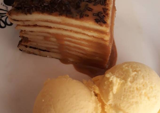 Panqueques con manjar!! Receta de María Soledad- Cookpad