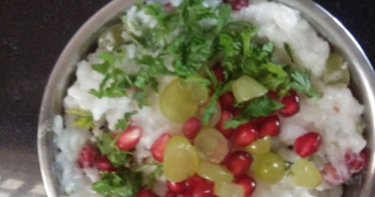Curd Rice With Grapes Temple Style Recipe by Aishwarya Kitchen A - Cookpad