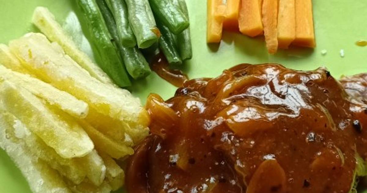 Resep Beef steak black paper oleh Ala embondedew - Cookpad
