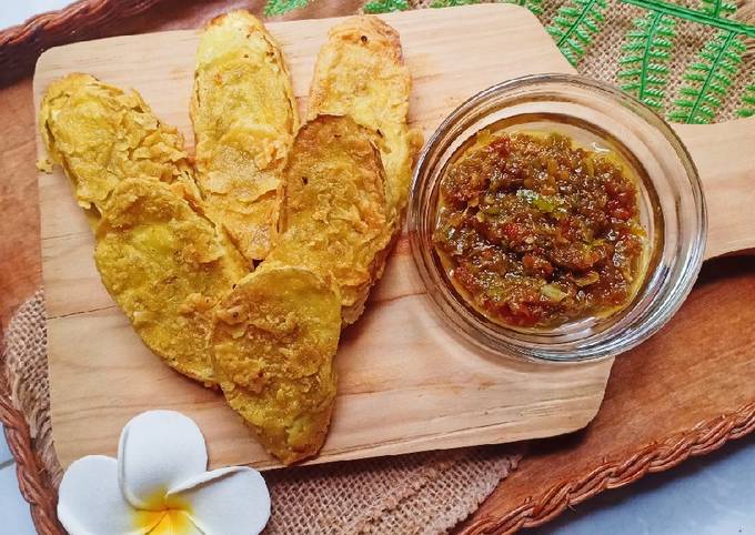 Resep Terong Crispy Racikan dan Sambal Erek - Erek oleh Asmi - Cookpad