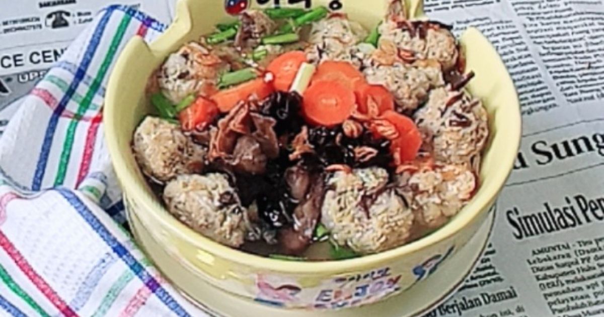 Resep Sup Bakso Lohua Ayam/Daging Sapi Bakso Rambutan Devina Hermawan ...